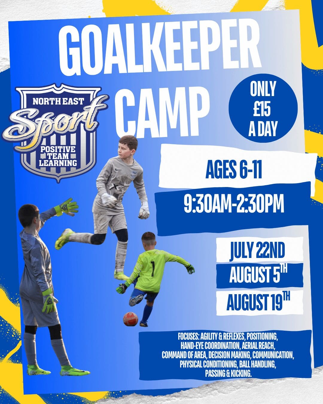 Goalkeeper Training Sunderland for Young Players - North East Sport